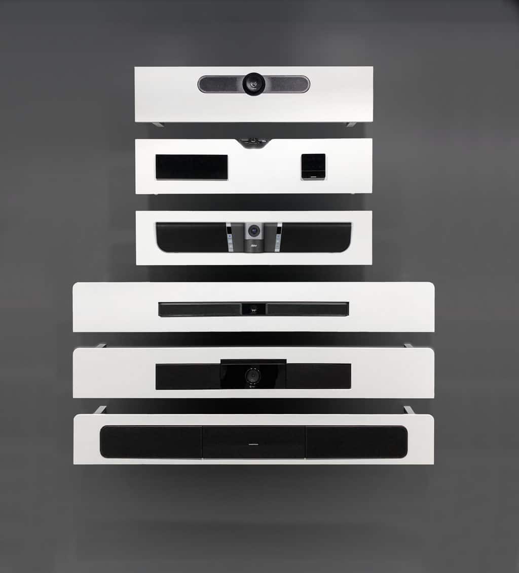 Medienmöbel für Videoconferencing: Videobars – passgenau integriert ...