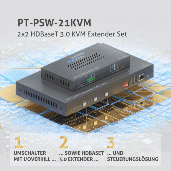 Pure Link präsentiert neues HDBaseT 3.0 KVM Extender Set | Professional System