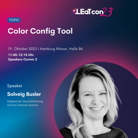 LEaT con 2023: Solveig Busler präsentiert das Color Config Tool ...